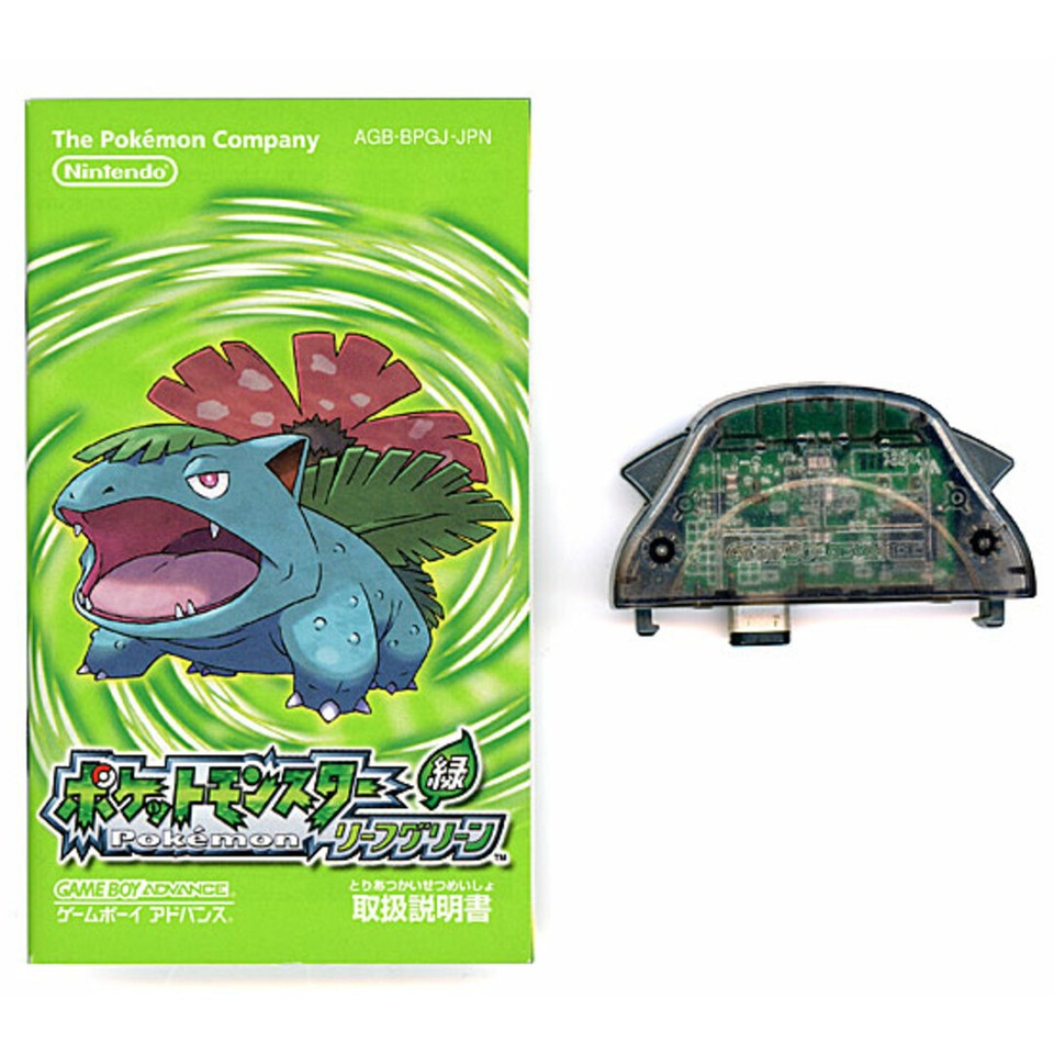 Pokemon Leaf Green Wireless Adapter Included Gba Outer Box Damaged ...