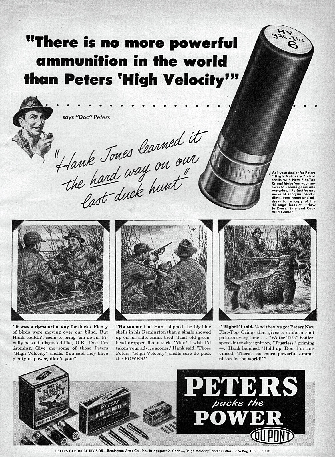 1948 Peters High Velocity Shotgun Shells Ammo Original Print Ad | eBay