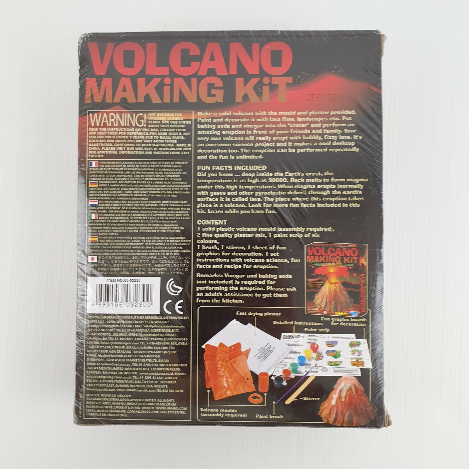 New Kidz Labs - Volcano Making Kit - 4M Free Shipping on Rack | eBay