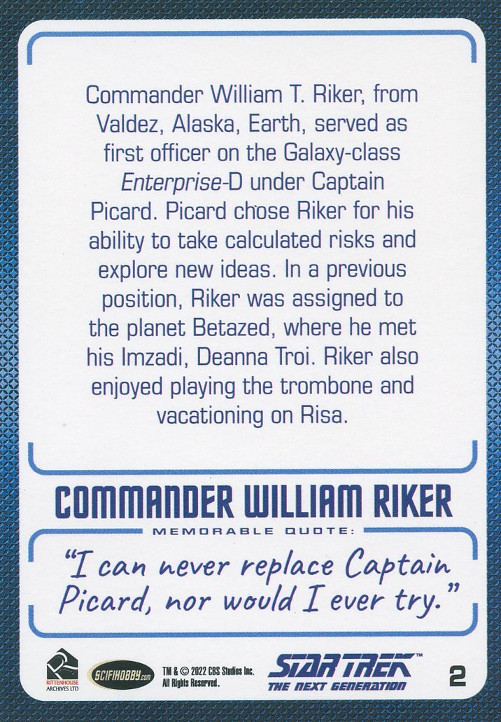 Commander Riker Famous Quotes