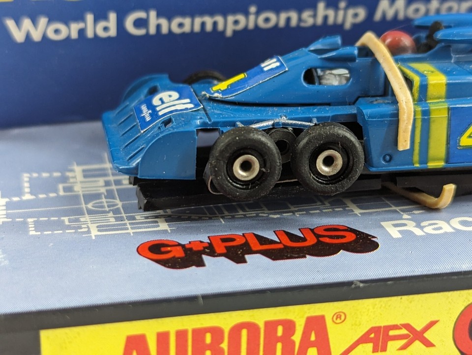 Rare Vintage Aurora A/FX G + Plus Tyrell Elf Six Wheeler #4 Slot Car ...