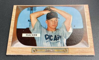 1955 Bowman # 8 Warren Hacker Baseball Card Chicago Cubs | eBay