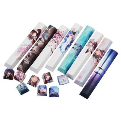 2pcs Set ESC+6.25U Spacebar Keycaps Key Cap Anime Manga Style Miku ...