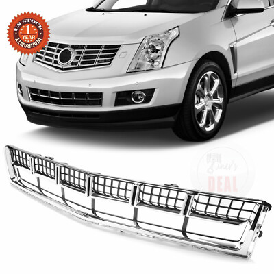 Front Bumper Lower Grille Chrome Mesh Grill For 2013-2016 Cadillac SRX ...