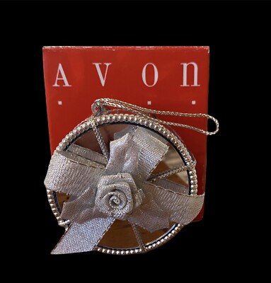VINTAGE AVON ALL WRAPPED UP FOR CHRISTMAS ORNAMENT ROUND | eBay