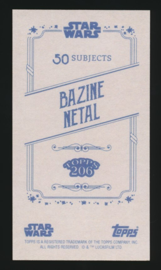 BAZINE NETAL 2022 Topps T206 206 Star Wars ANNA BREWSTER ORANGE ...