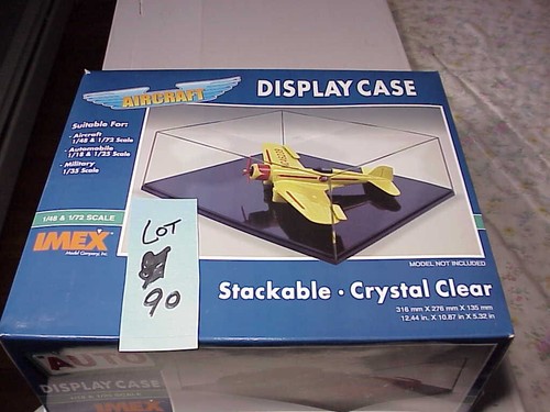 IMEX DISPLAY CASE AIRCRAFT, AUTO, MILITARY, 12.44X10.87X5.32 ITEM #2504 ...