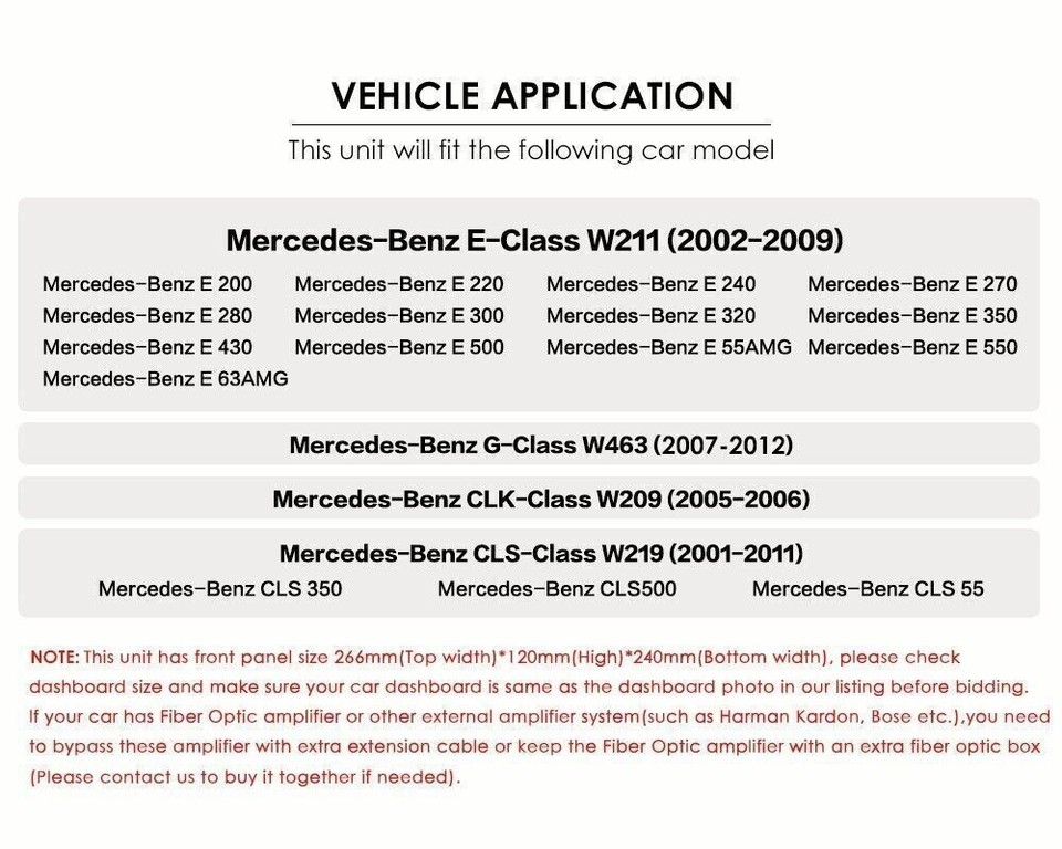 For Mercedes-Benz W211 W219 E350 E550 Android Touch Car CD DVD Radio ...