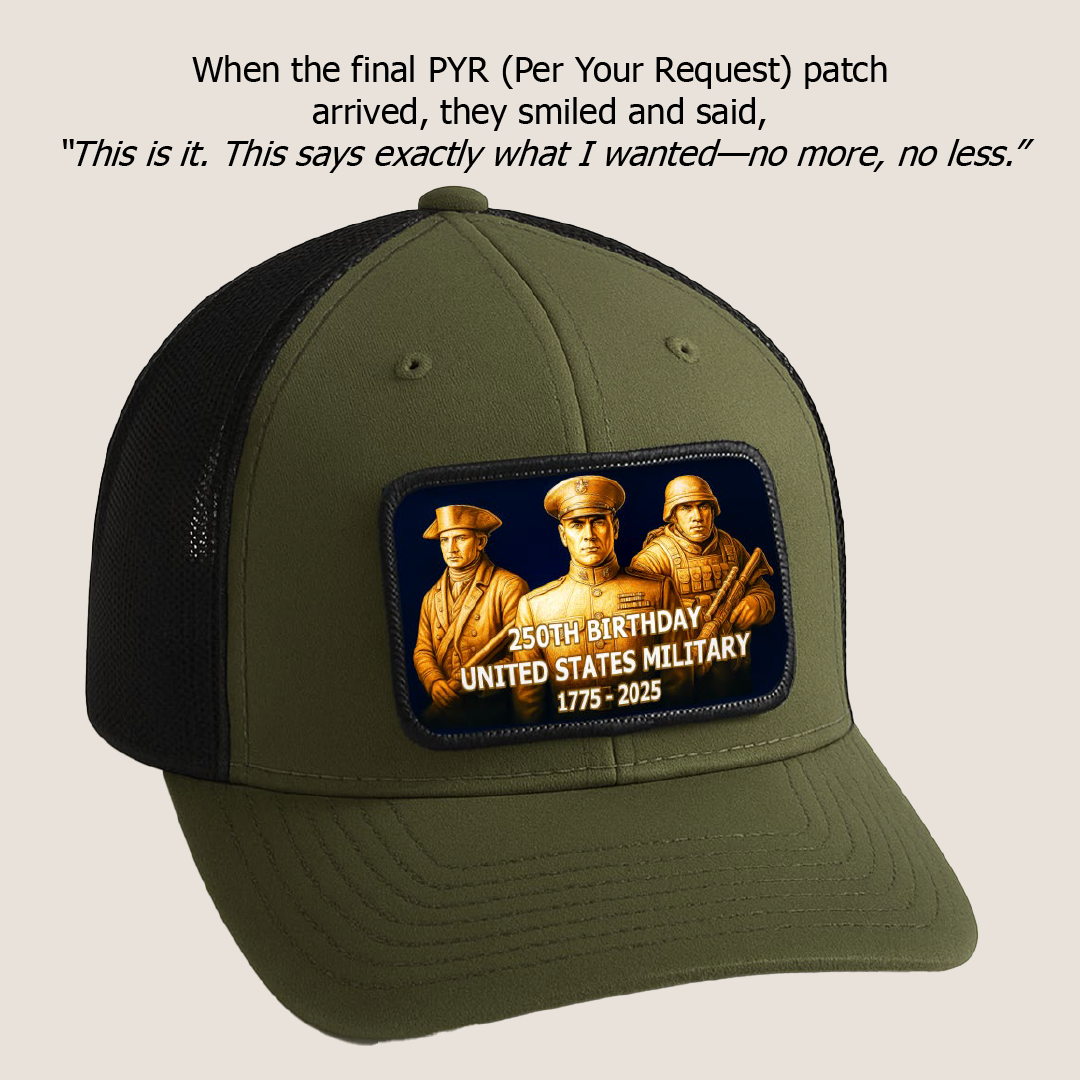 250TH BIRTHDAY US MILITARY PYR Custom Metal Art - CB SB Caps + RMP ...