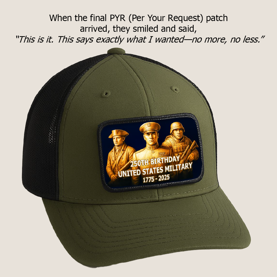 250TH BIRTHDAY US MILITARY PYR Custom Metal Art - CB SB Caps + RMP ...