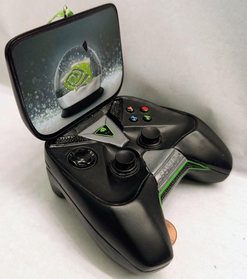 .RARE NVIDIA Shield Portable Console Ornament.Promo.Gaming.Controller ...