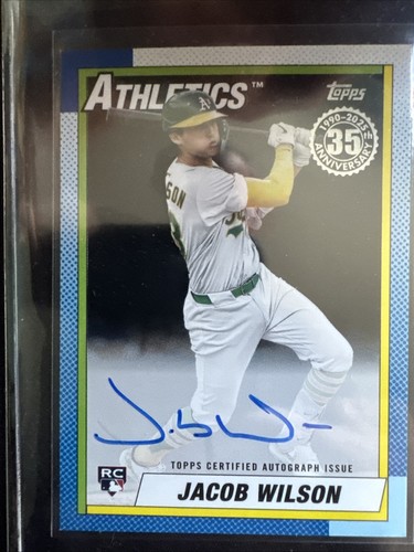 2025 Topps Series 1 Jacob Wilson Auto /10 “ROOKIE OF THE YEAR ...