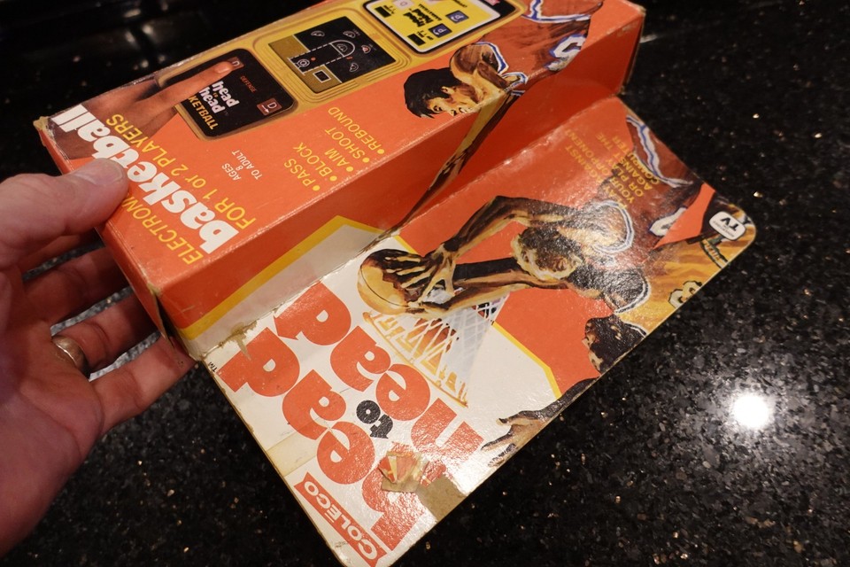 Vintage COLECO Basketball Handheld Electronic tabletop Video Arcade ...