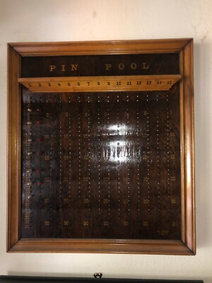 Antique billiards pool pin pool kelly score board Rare | eBay