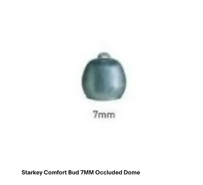 Starkey Comfort Bud / Domes Size = 7 mm Closed .. Pack of 10 - Ships ...