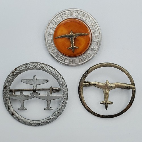 WW2 German aviation Luftsport pilot plane WHW glider pin aviation pilot ...