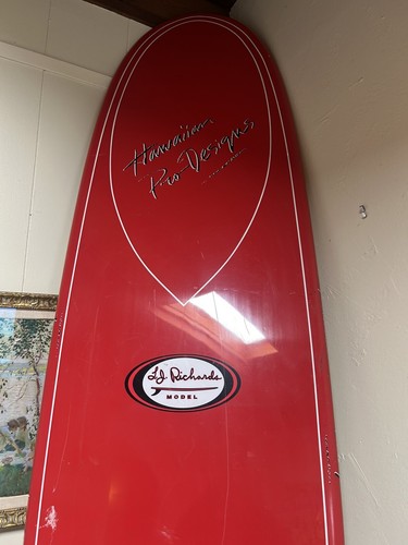 Donald Takayama Noserider Collectible Surfboard 9’0” Red LJ Richards ...