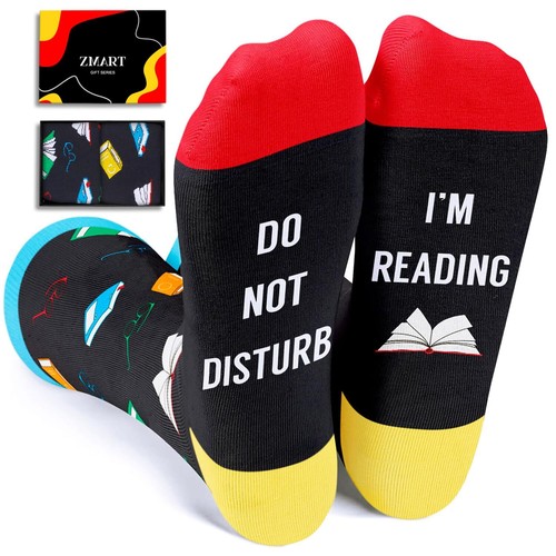 Reading Gifts for Book Lovers - Gifts for Readers Funny Reading Socks ...