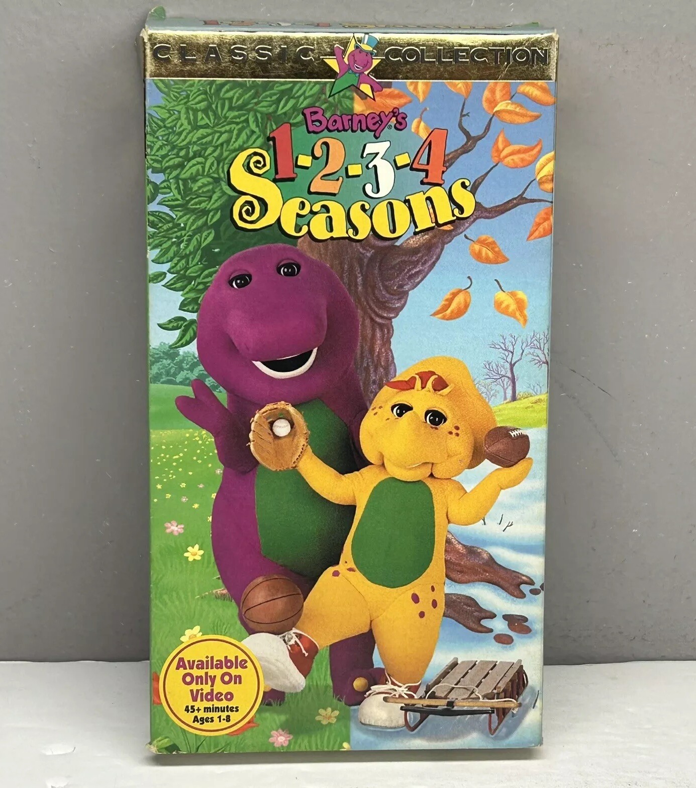 Barney Friends 1 2 3 4 Seasons VHS Classic Collection Video Tape Sing ...