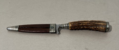 Kleiner Nicker,Antik, Horngriff, LederScheide, Messer, Jagdmesser | eBay.de