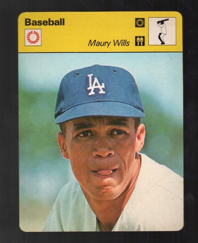 1977 SPORTSCASTER BASEBALL CARD MAURY WLLS 14-11 ITALY NM | eBay