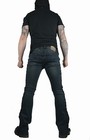 KILL CITY LACE UP ROCKER FIT RIFF BOOT CUT GOTHIC PUNK STAGE JEANS ...