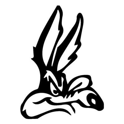 Sticker autocollant cartoon coyote tête | eBay