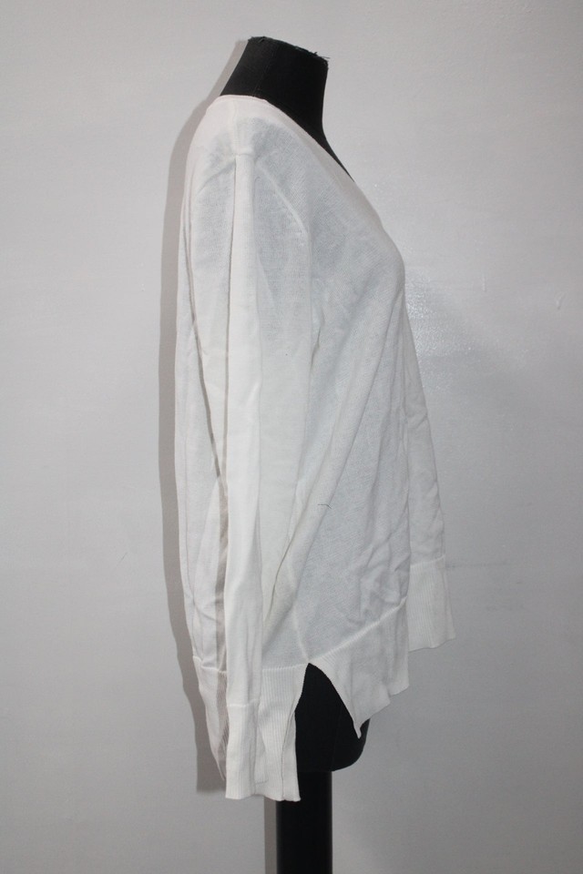 Maison Jules V-Neck Tunic Sweater Cloud L | eBay