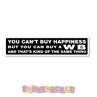 Buy a WB sticker 200mm quality water & fade proof vinyl | eBay