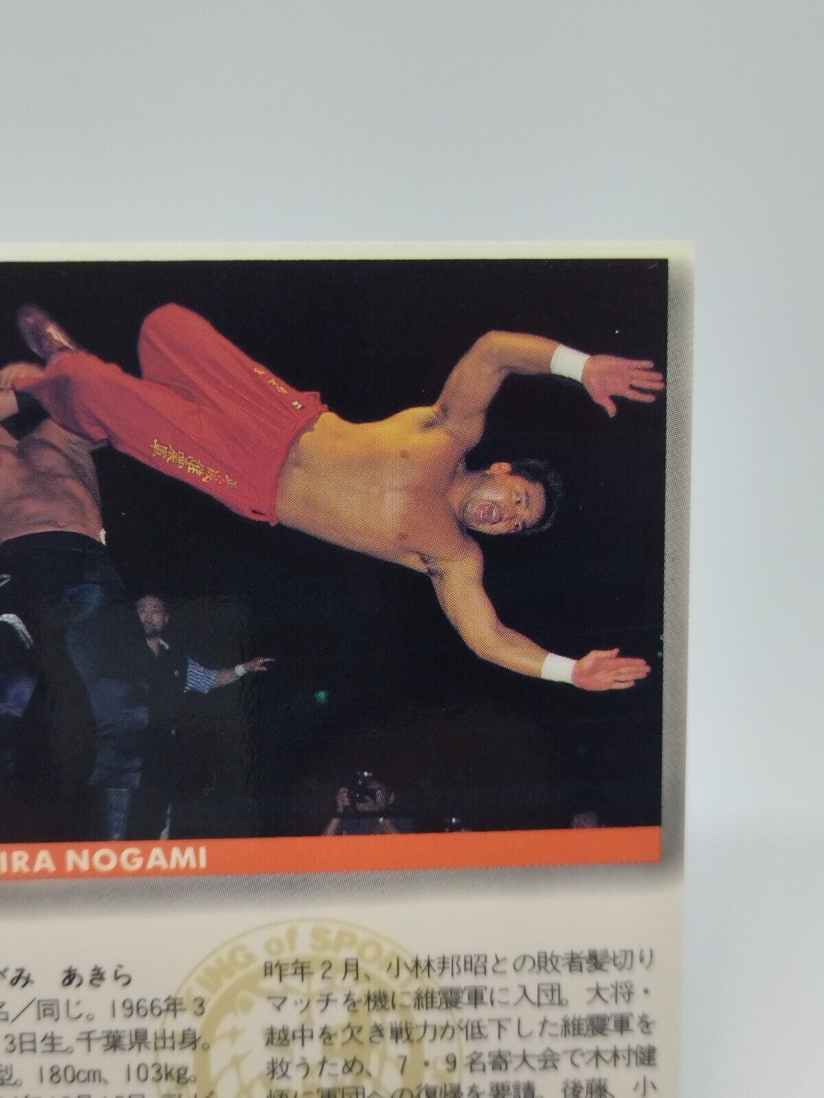1997 AKIRA NOGAMI New Japan Pro-Wrestling Card BBM #36 Very rare Japanese | eBay