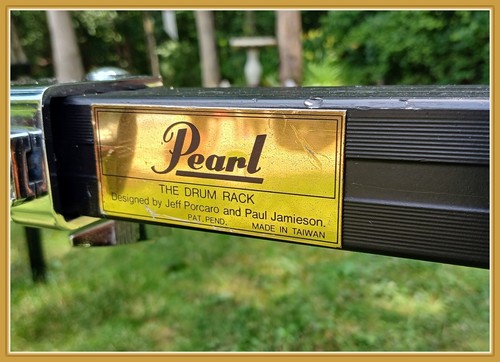 PEARL "THE ORIGINAL DRUM RACK" DESIGNED BY JEFF PORCARO & PAUL JAMIESON ...