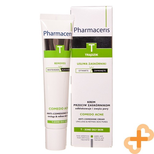 PHARMACER T Comedo Acne Cream Blackheads 40 ml Unclogs Skin Pores ...