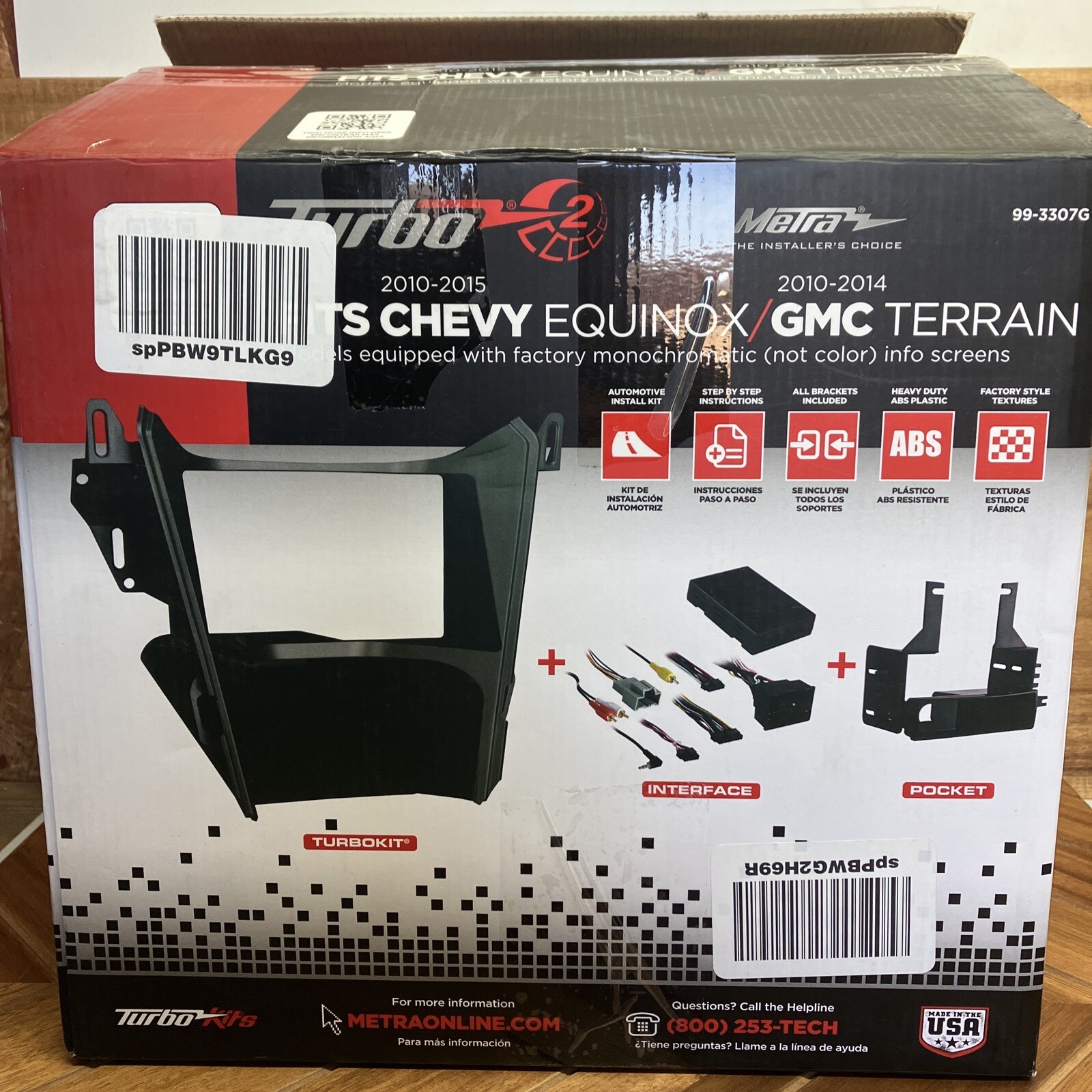 Open Box METRA 99-3307G Chevy Equinox GMC Terrain 2010-2015 (Monochrome ...