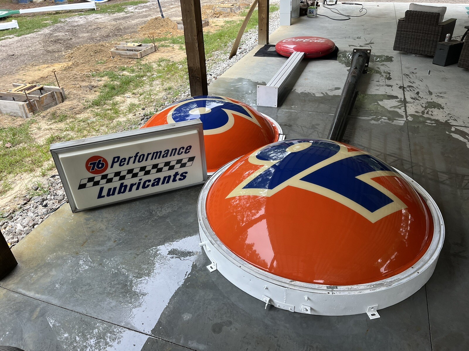76 Gas station Sign Pole and 76 Lubricants Race Sign Package | eBay
