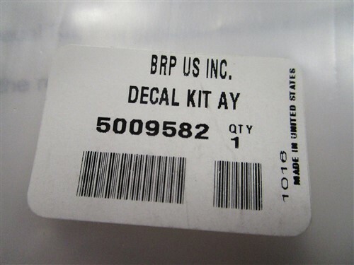 BRP 5009582 MODEL / SERIAL NUMBER TAG DECAL KIT ASSEMBLY MARINE BOAT | eBay