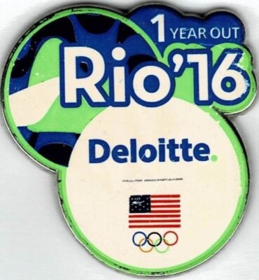 Rare 2016 Rio Deloitte 1 Year Out USA Olympic Team NOC Sponsor ...