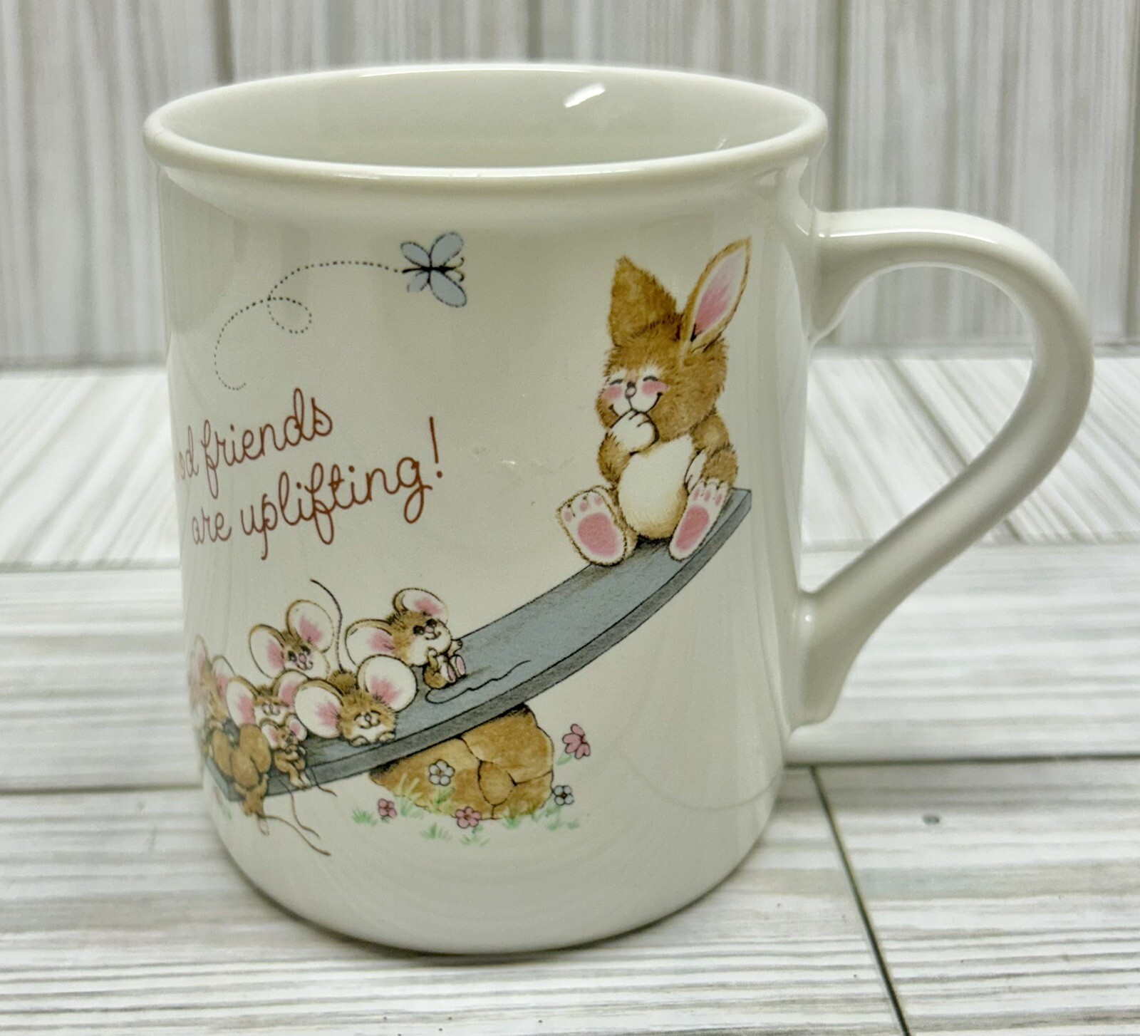 Vintage Hallmark Coffee Mug 8 oz Good Friends Raise Your Spirits 1983 ...