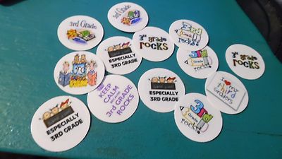 Pre Cut One Inch third grade rocks 3rd FREE SHIP | eBay