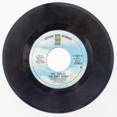 The Eagles 1975 Too Many Hands / Lyin' Eyes Vinyl 45 Record | eBay