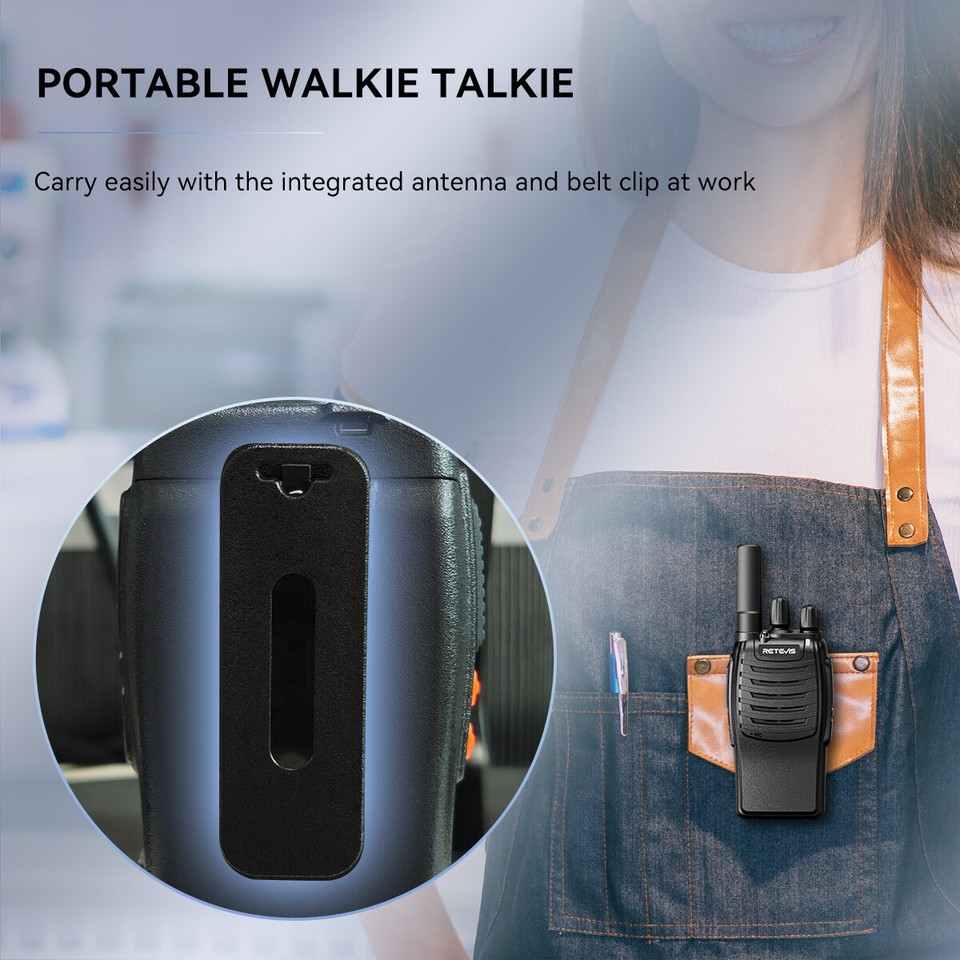 Long Range Walkie Talkies Retevis H777 Rechargeable FRS Two Way Radio ...