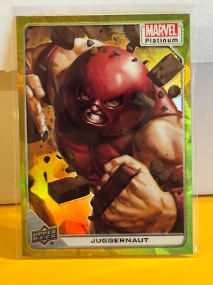 Juggernaut 2023 UD Marvel Platinum Yellow Rainbow #59 Nice | eBay