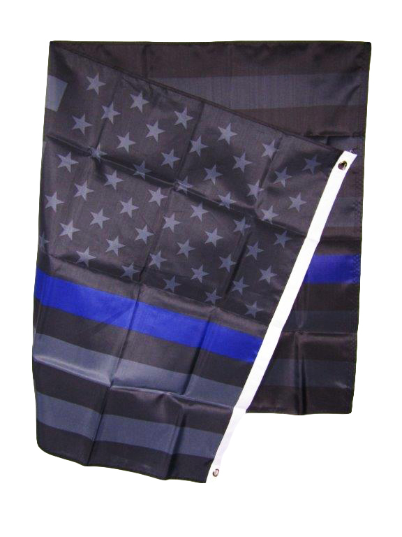 3x5 USA Police Memorial Thin Blue Line Subdued Flag 3'x5' Banner Brass ...