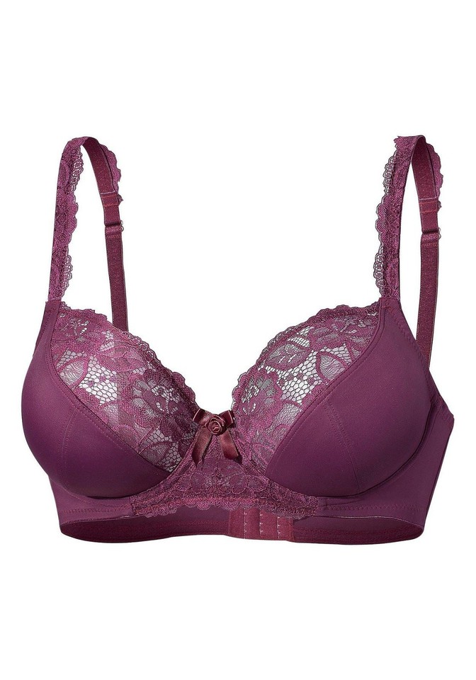 Nuance Damen Bügel-BH Unterwäsche Spitze pflaume Gr. 80 (Cup-C) NEU | eBay.de