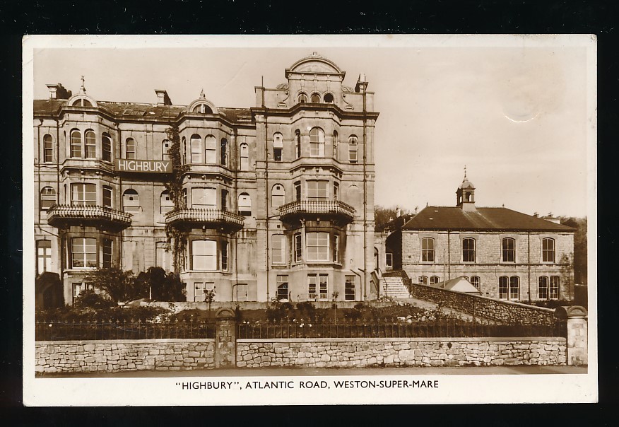 Somerset WESTON-SUPER-MARE Atlantic Rd Highbury Hotel advert c1930/50s ...