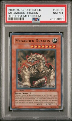PSA 8 NM-MT Megarock Dragon The Lost Millennium 1st Edition EN015 ...