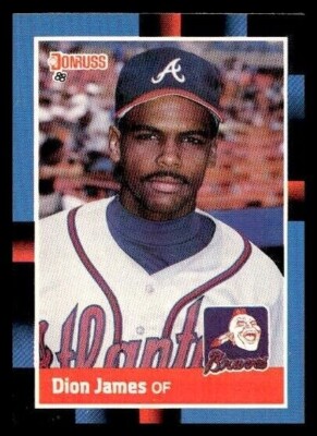 1988 Donruss #190 Dion James Outfield Atlanta Braves FREE shipping | eBay