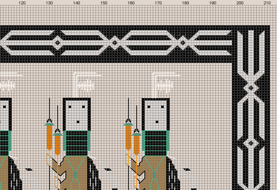 YEI CEREMONIAL III Southwest Rug Counted Cross Stitch PATTERN | eBay