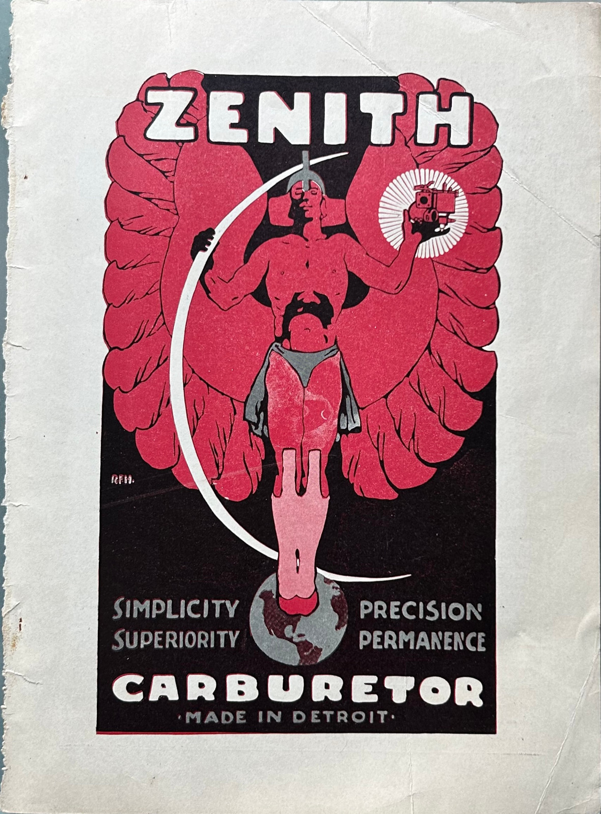 Zenith Carburetor Ad 1915 Made In Detroit | eBay