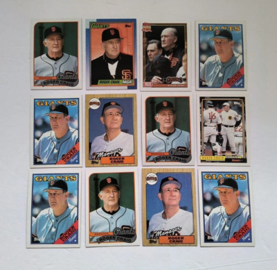 Giants Roger Craig Manager Lot 1987 Topps 193 1988 Topps 351 San ...