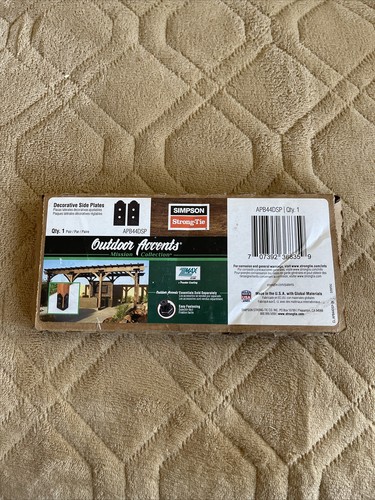 (1) Pair Simpson Strong Tie APB44DSP Outdoor Accents Mission Collection ...